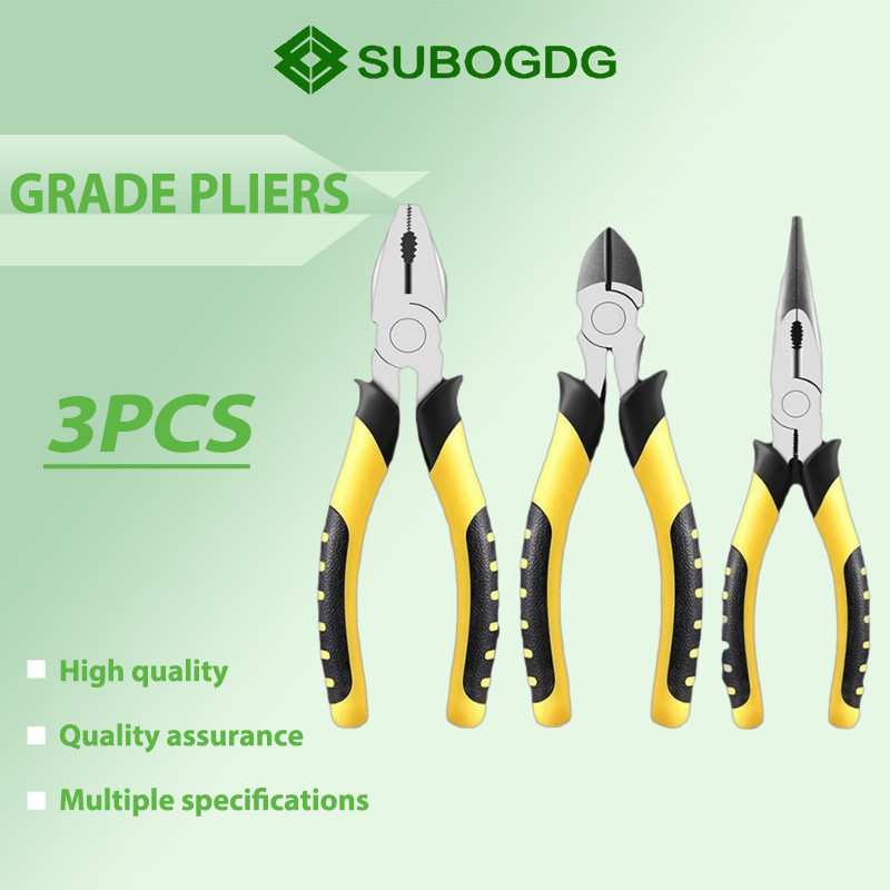 Jual SUBOGDG 3pcs Tang Tugas Berat 8 Inchi Set Alat Tang Hidung Panjang ...