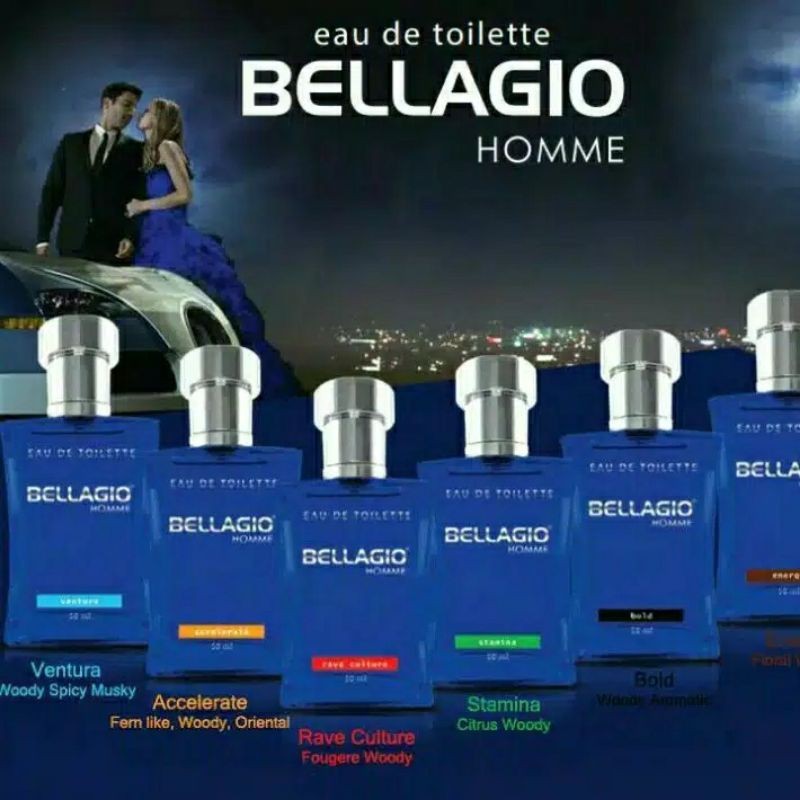 Jual PROMOO Parfum Bellagio EDT/EDP 50 ML ~ Original 100% | Shopee ...