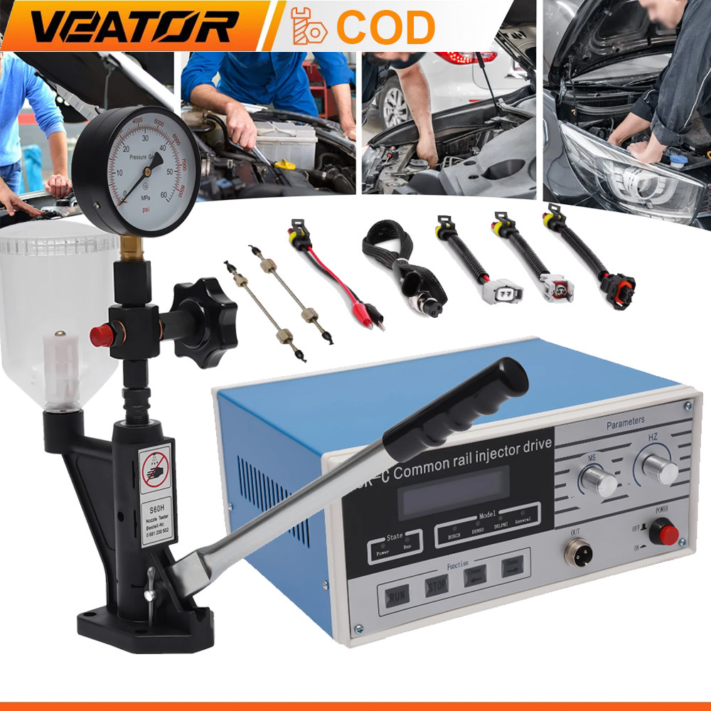 Jual S60H Fuel Nozzle Tester Common Rail Injector Tester Kit 600 Bar ...