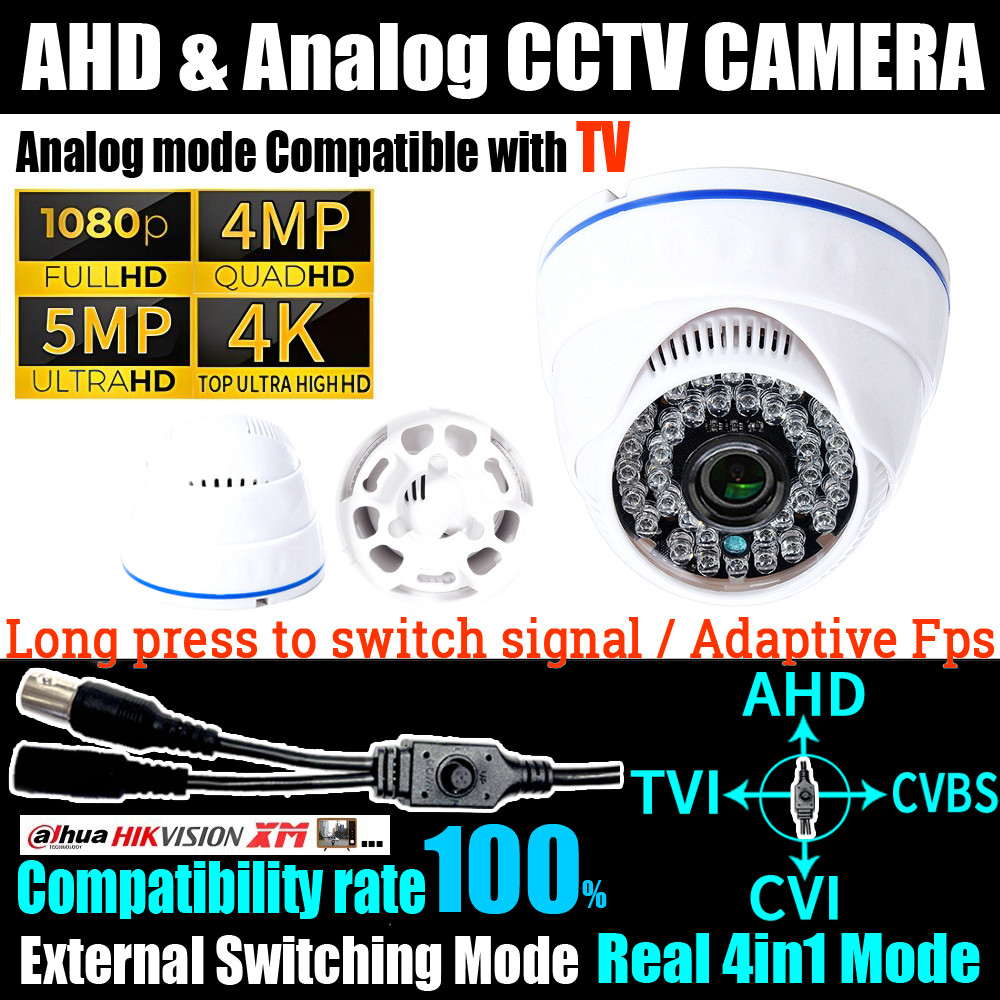 Jual Free Shipping 4MP/5MP/8MP 2MP Ultra AHD Dome Camera CCTV TVI/CVI ...