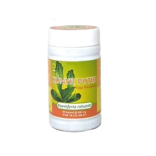 Jual Toga Nusantara Kunyit Putih Botol 50 Kapsul | Shopee Indonesia