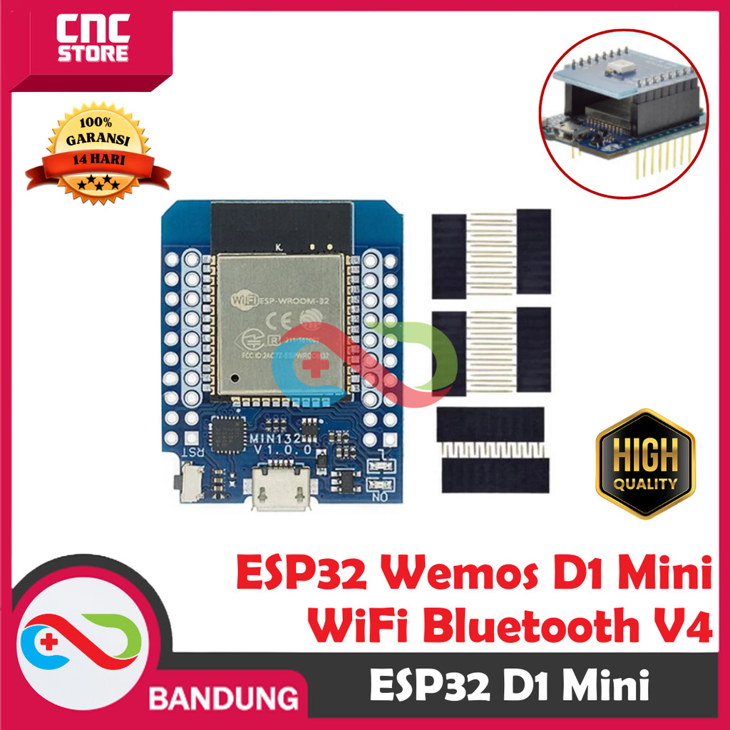 Jual ESP32 WEMOS D1 MINI WiFi BLUETOOTH V4 DEVELOPMENT BOARD + PIN ...
