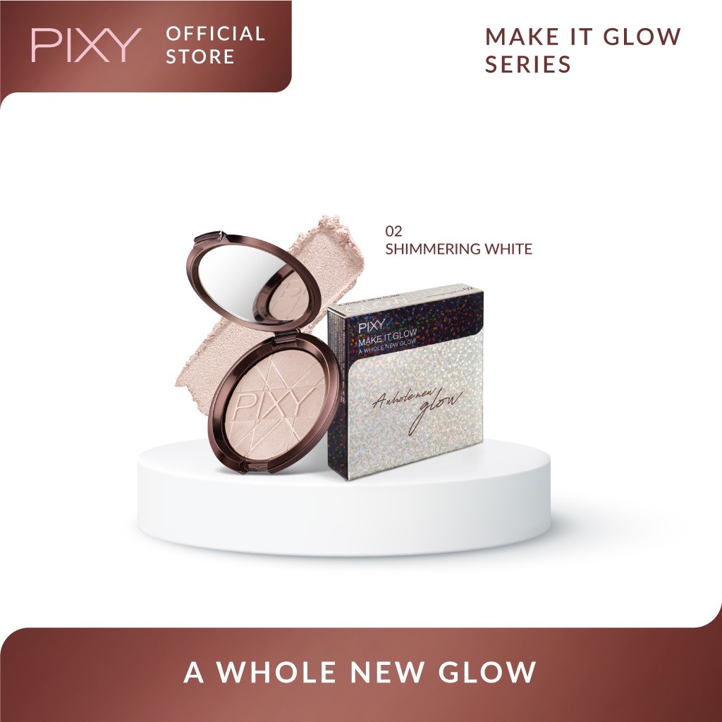 Jual [ FREE GIFT ] PIXY Make It Glow A Whole New Glow 02 Shimmering White | Shopee Indonesia