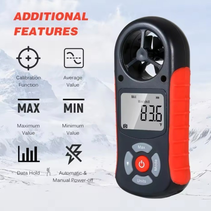 Jual TL-303 Alat Pengukur Kecepatan Angin Anemometer Anemo Meter ...