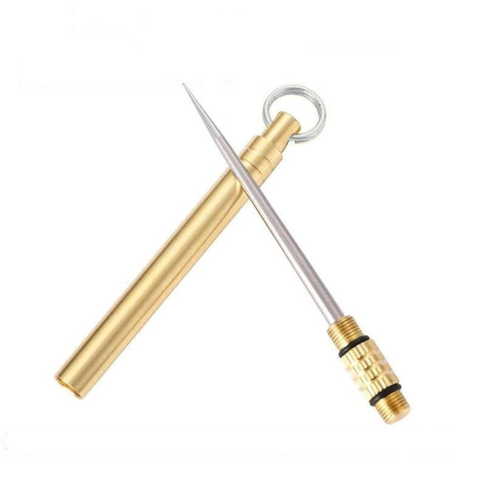 Jual Alat Tusuk Gigi EDC Toothpicks Titanium Tube Gantungan Kunci ...