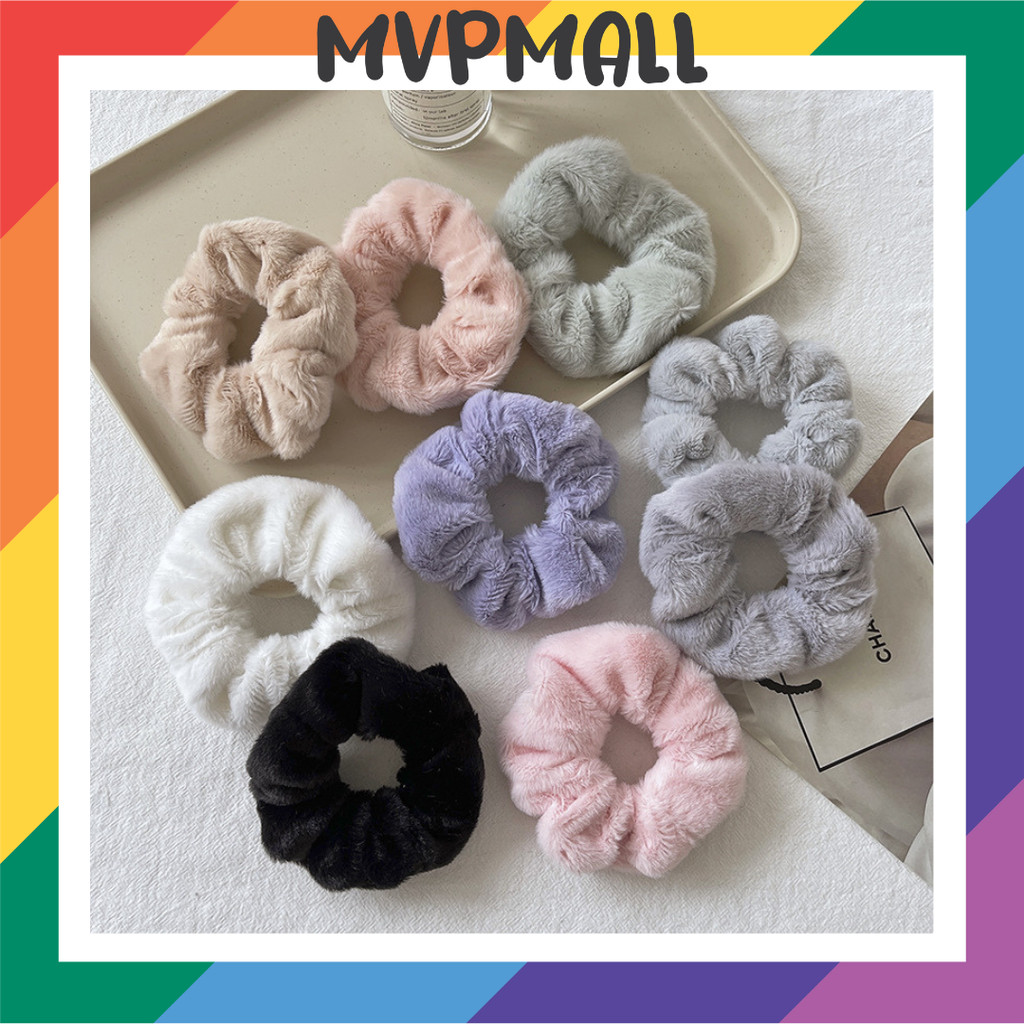 Jual Ikat Rambut Scrunchie Korea Hairband Scrunchies Gelang Kunciran ...