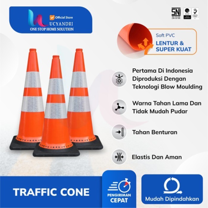 Jual Grand Traffic Cone Kerucut Lalu Lintas Pembatas Jalan | Shopee Indonesia