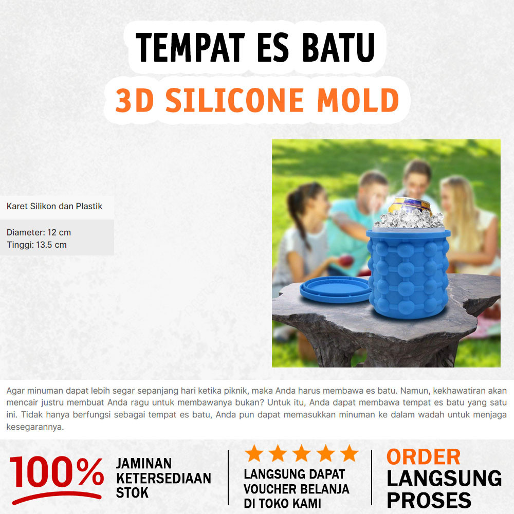 Jual Pencetak Es Batu 3D Sebagai Pembuat & Tempat Es Batu Material ...