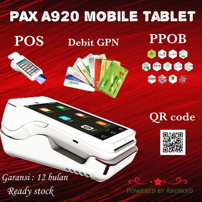 Jual Mesin kasir Android Pax A920- Portable Android POS Thermal Bluetooth | Shopee Indonesia