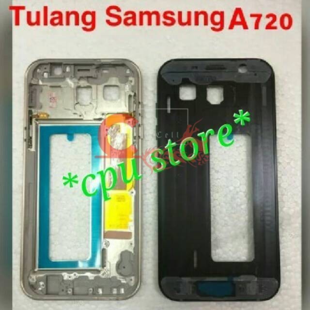 Jual Frame lcd Samsung A720 A7 2017 A720F original bazel tulang tengah tatakan lcd. | Shopee ...