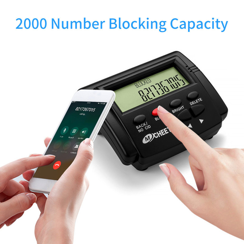 Jual Call Blocker for Landline Phones Telephone 2000 Caller ID Box ...