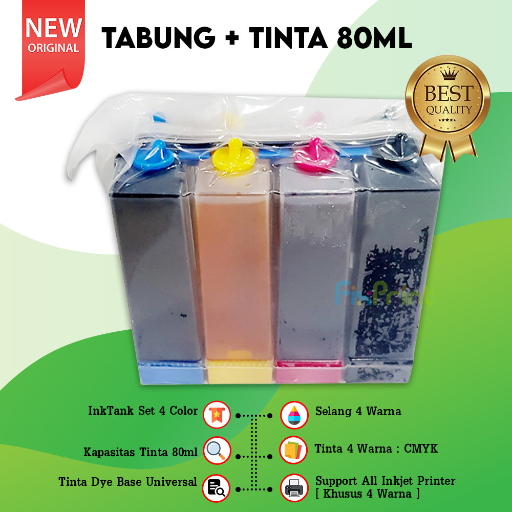 Jual Tabung Tinta Infus Printer Canon MG2570s MG2577s E410 TS307 ...