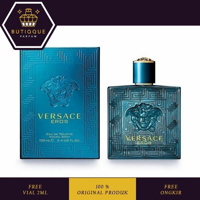 Jual Parfum Versace Eros EDT 100ml Box Segel + Batchcode | Shopee Indonesia