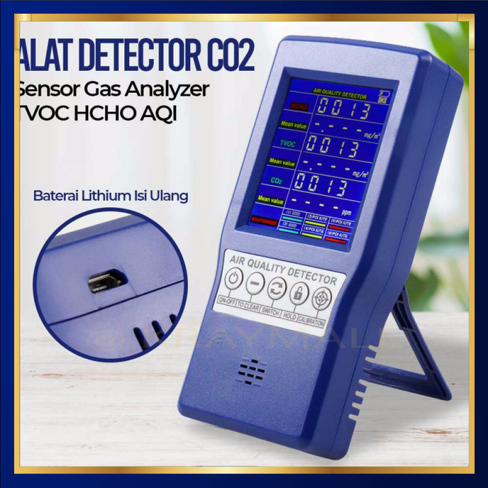 Jual Alat Detector CO2 Sensor Gas Analyzer TVOC HCHO AQI - JSM-131 SC ...