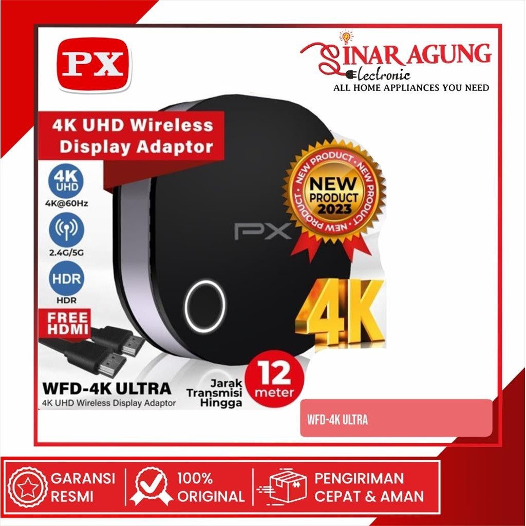 Jual PX WFD-4K / WFD4K HDMI WIRELESS AUDIO VIDEO 4K DISPLAY EXTENDER ...