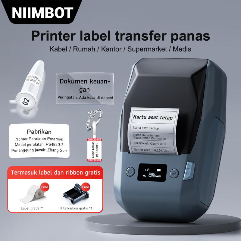 Jual NIIMBOT M2 Printer Label Berwarna, Mesin Label Transfer Panas yang ...