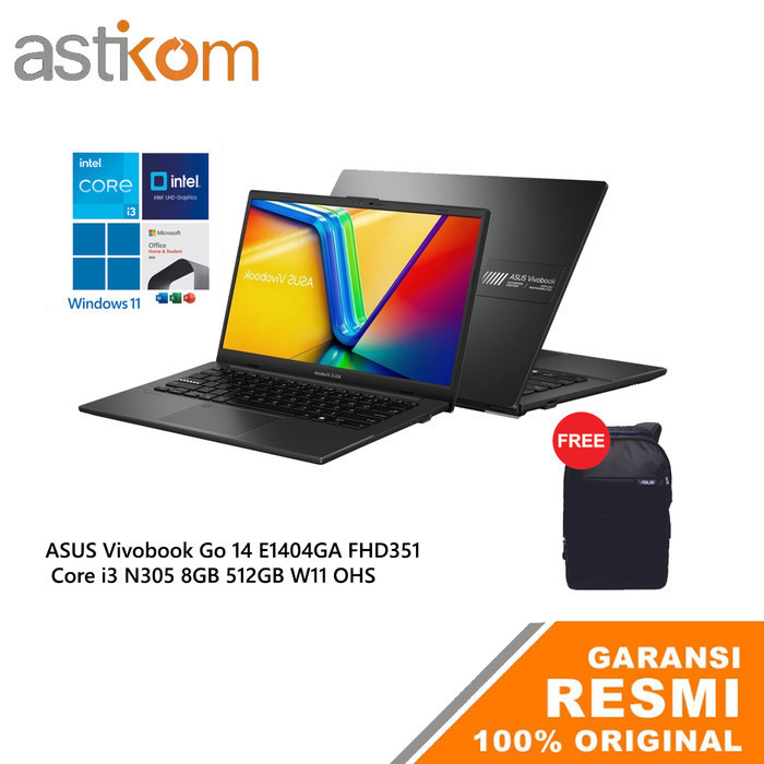 Jual Laptop Notebook Asus Vivobook GO 14 E1404GA FHD351 i3 N305 8GB ...