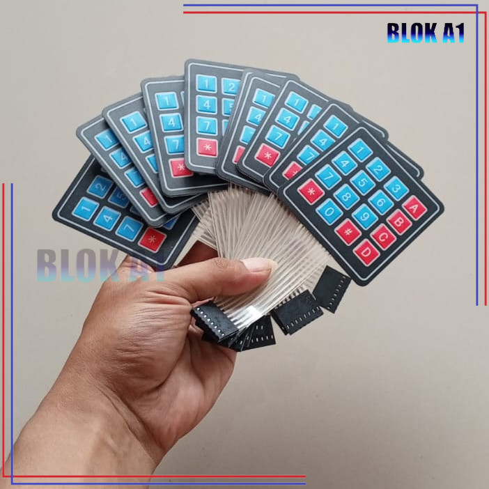 Jual Keypad Pom Mini Tombol Standar 0riginal Kipet 4x4 Membrane Matrix ...