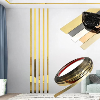 Jual 【Ready stok】5M List Plat Strip Mirror Gold / Stainless SS201 Steel ...