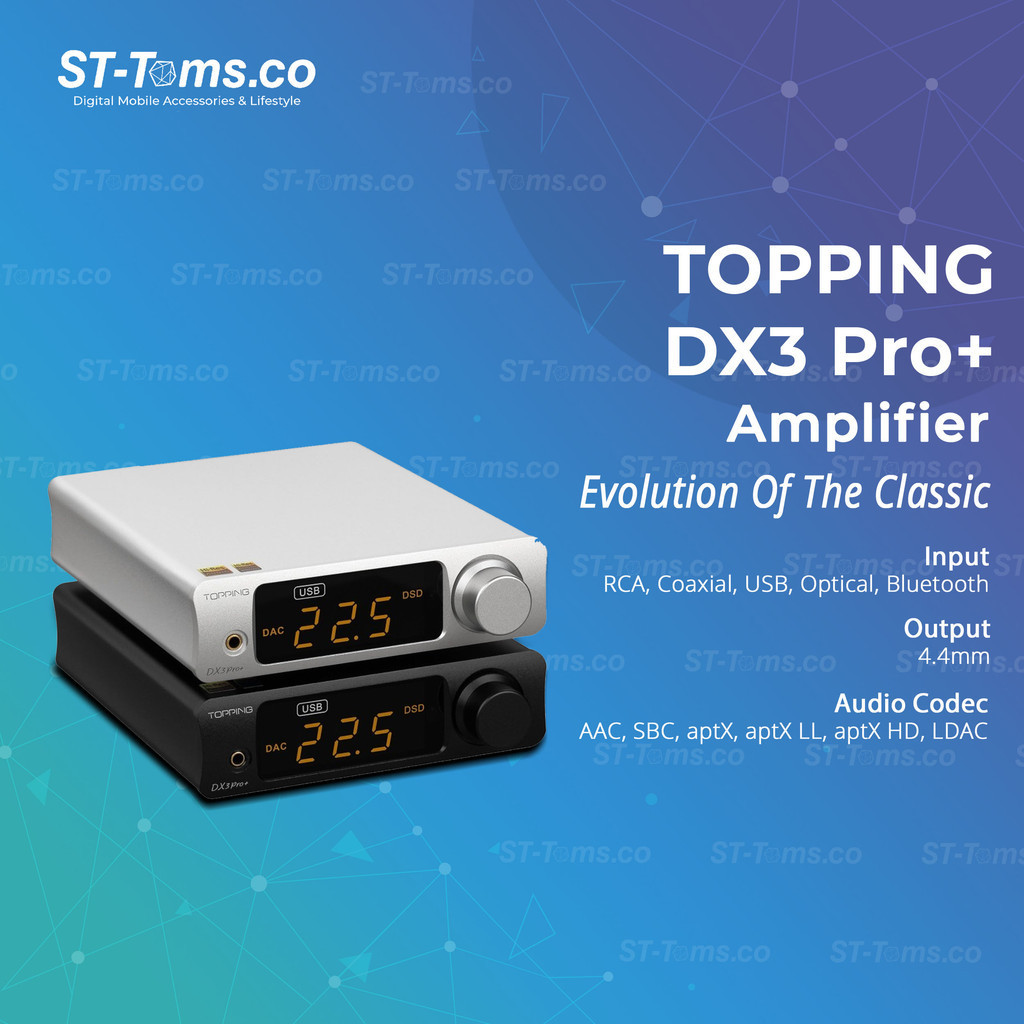 Jual Topping DX3 Pro+ / DX 3 Pro Plus Bluetooth 5.0 LDAC Audio Decoder ...