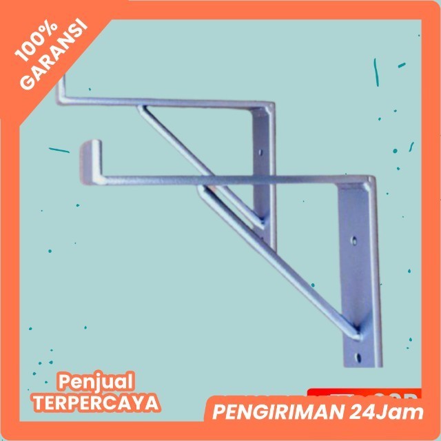 Jual Braket Siku Penopang Rak Dinding / Breket Hambalan Plat Besi ...