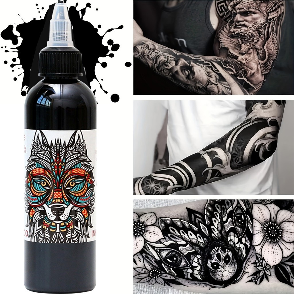 Jual Botol Besar 120Ml, Tinta Tato Profesional Kapasitas Besar, Pigmen ...