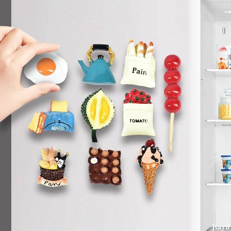 Jual Kartun Makanan Magnet Kulkas Roti Magnet Kulkas Magnet Pesan ...