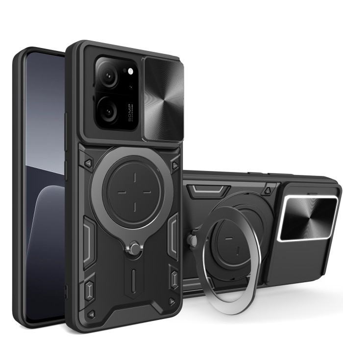 Jual Xiaomi 13T 5G - EvoX Military Army Flash Flip Lens Armor Case ...