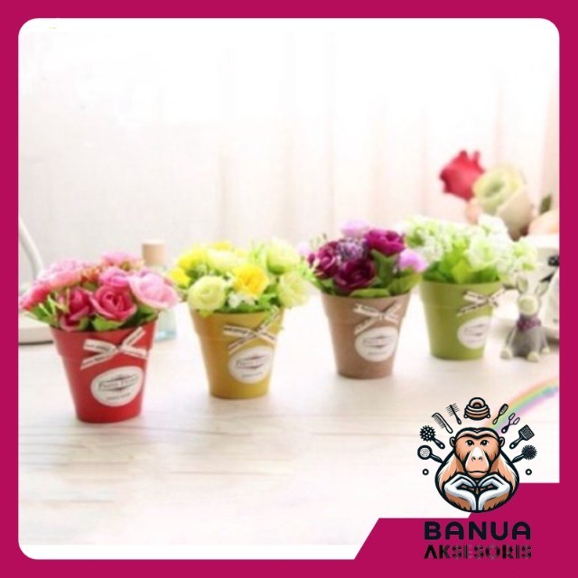Jual BANUA ACC | BUNGA PLASTIK HIAS BUNGA PALSU MINI IMUT HIASAN ...