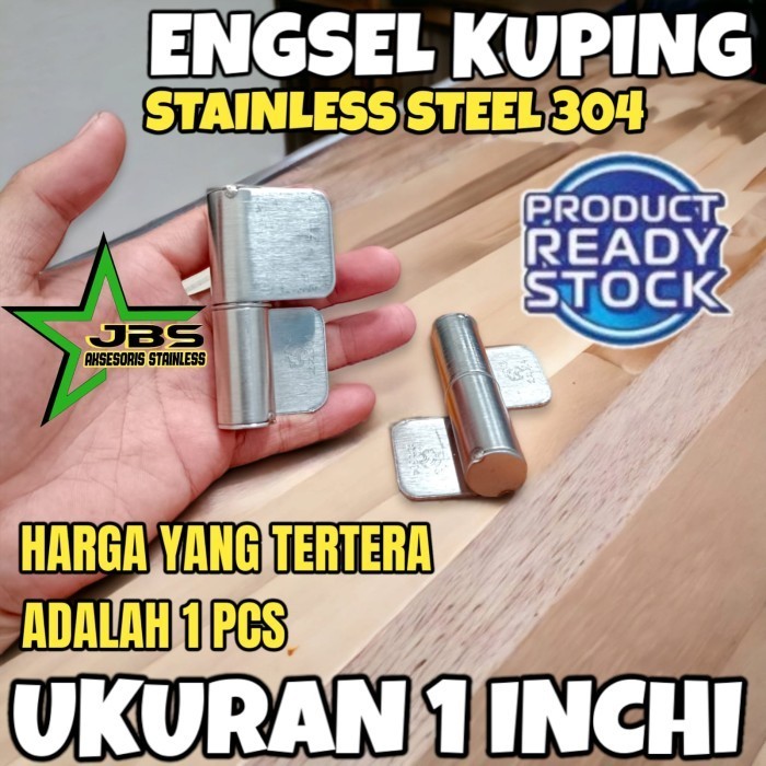 Jual ENGSEL KUPING SS 304 1" INCHI STAINLESS | Shopee Indonesia