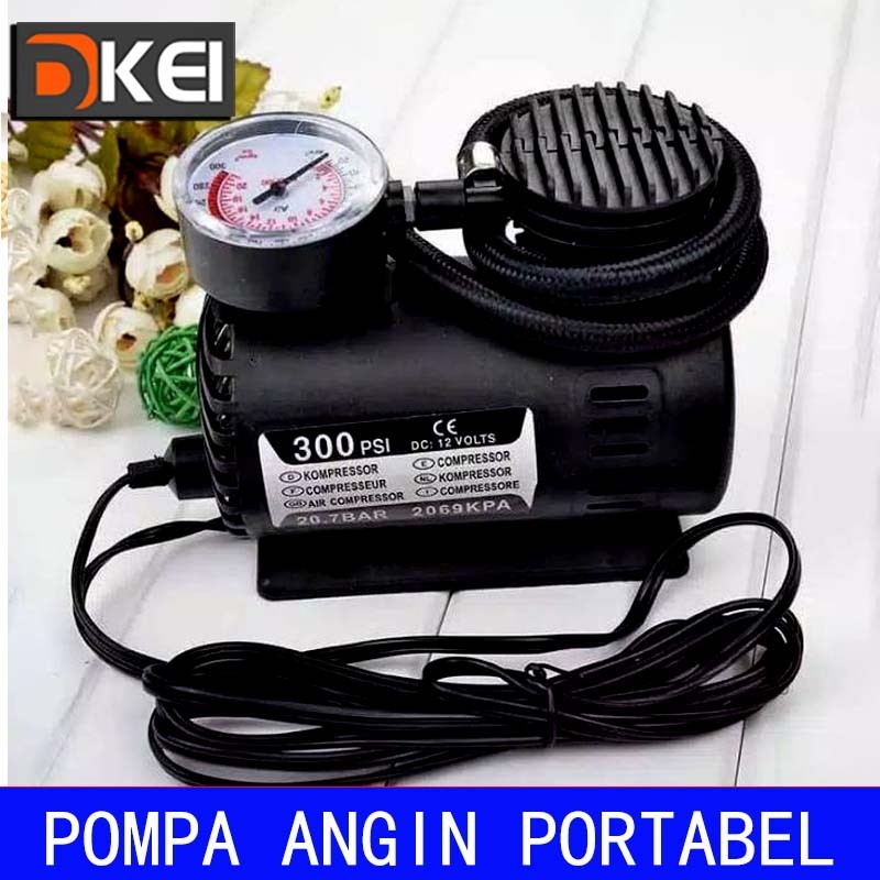 Jual 【OKEI】Mini Compressor 12V Electric Pump 300PSI Pompa Ban Mobil ...