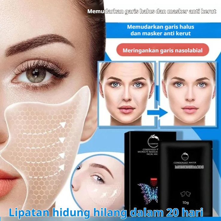Jual Masker garis senyum pipi Lipatan Nasolabial smile line v shape Patch Mikrokristalin Untuk ...