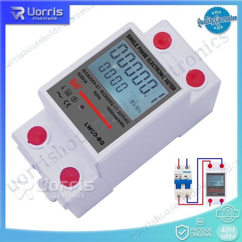 Jual Alat Pengukur Listrik LCD Smart Power Voltmeter 220V - 50HZ | Shopee Indonesia