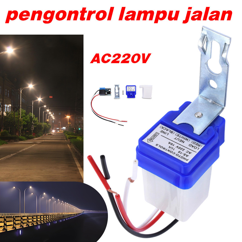Jual AS-10 Saklar Lampu Otomatis Sensor Cahaya 220V 10A LDR Switch Anti Air | Shopee Indonesia