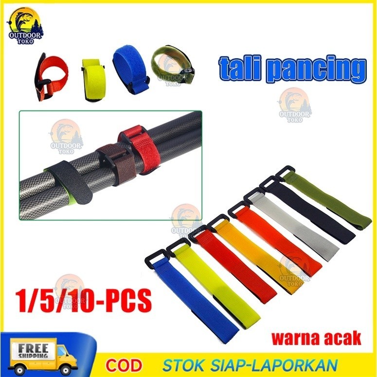 Jual Fishing Gear 1/5 Pcs Pancing TALI STRAP / ROD STRAP PENGIKAT JORAN ...