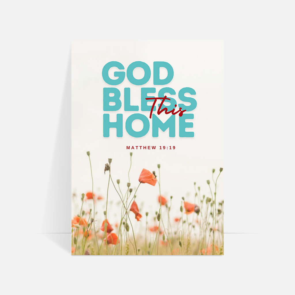 Jual Large Poster Blessed verse at home | Shopee Indonesia