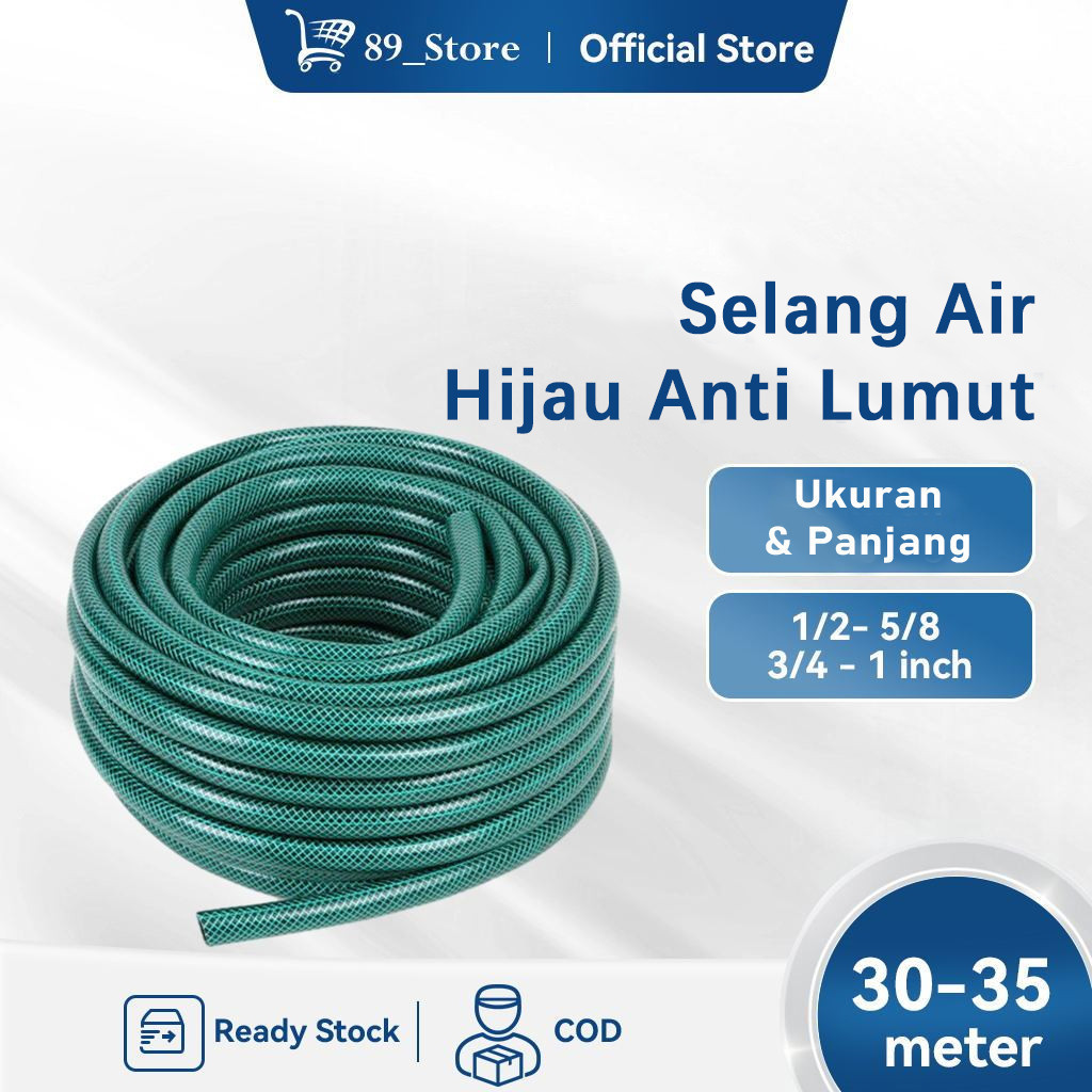 Jual SELANG AIR PANJANG 30 METER HIJAU ANTI LUMUT TEBAL 2MM SELANG AIR ...
