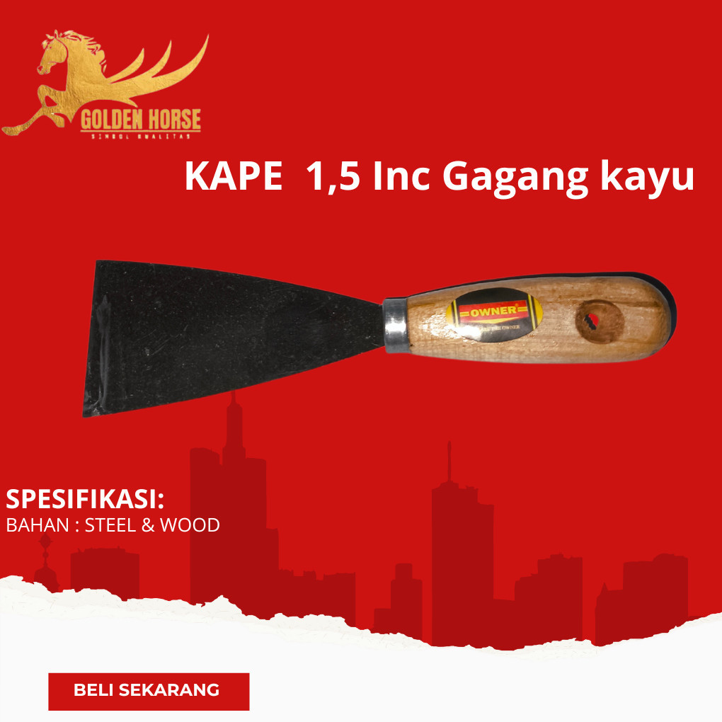 Jual kape 1,5 inc gagang kayu | Shopee Indonesia