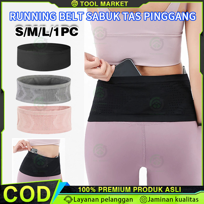 Jual Running Belt Sabuk Tas Pinggang Lari Jogging Sport Waist Bag / Tas ...