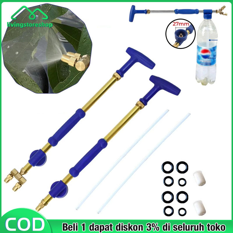 Jual Alat Semprot 2 Nozle Kepala Kuningan Sprayer/ KEPALA SPRAYER BOTOL ...