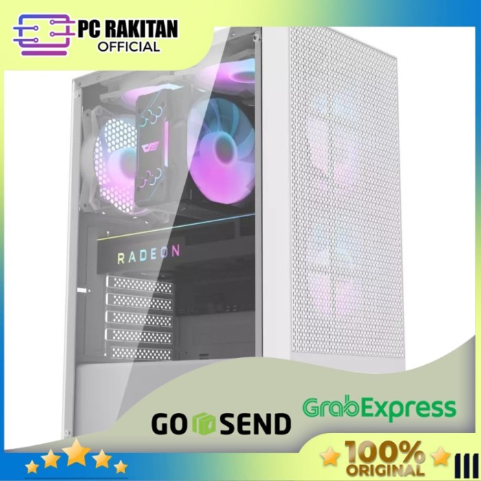 Jual Aigo Casing DARKFLASH A290 ATX CASE - Putih - Putih | Shopee Indonesia