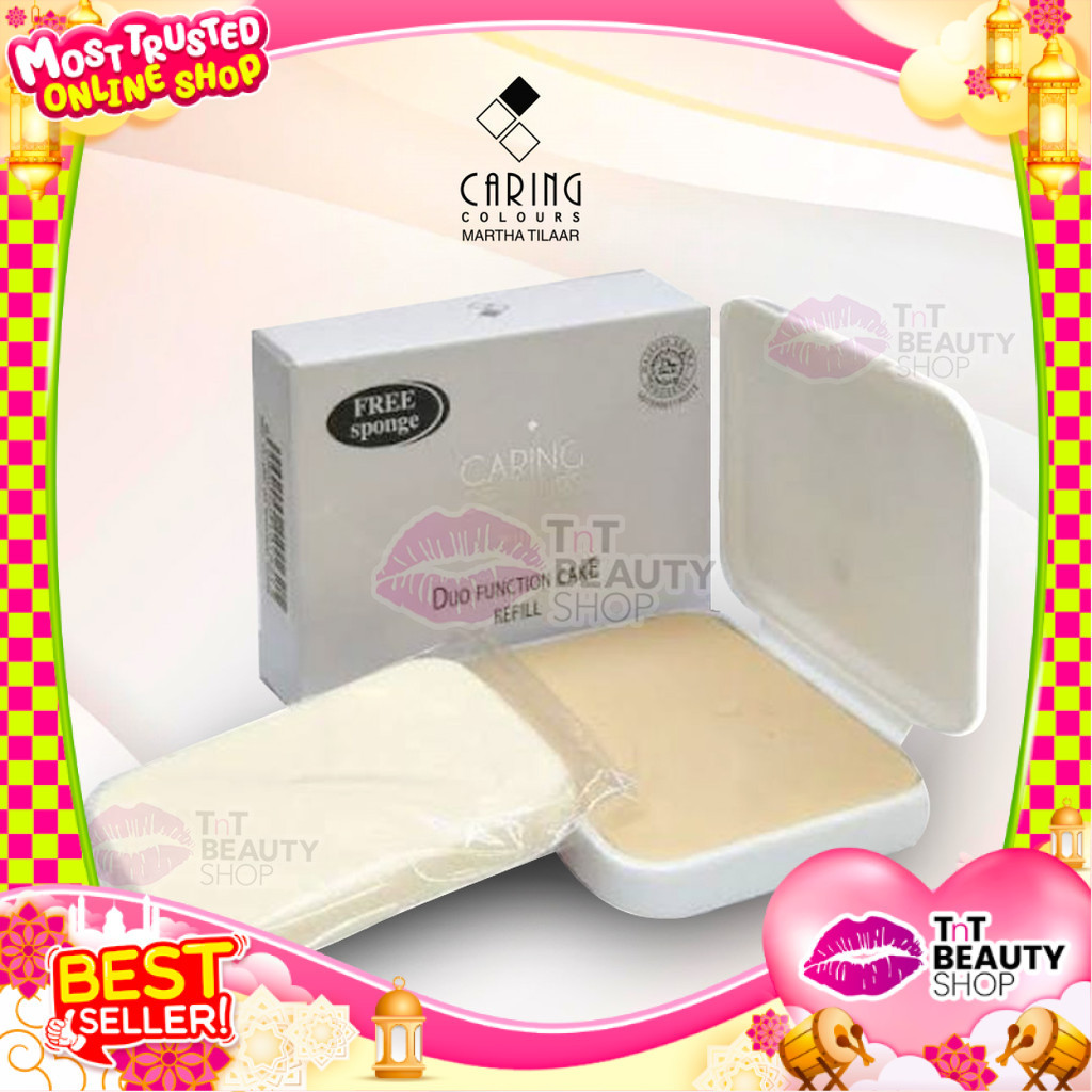 Jual Caring Colours Uv White Dual Function Cake Refill - Bedak Padat ...