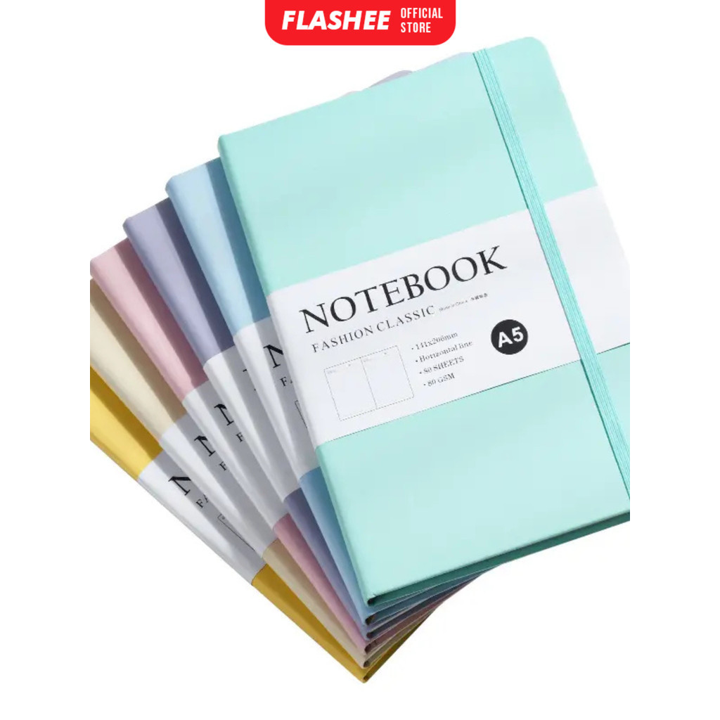 Jual Flashee Notebook A5 Buku Diary Aesthetic Buku Notes Warna Sage ...