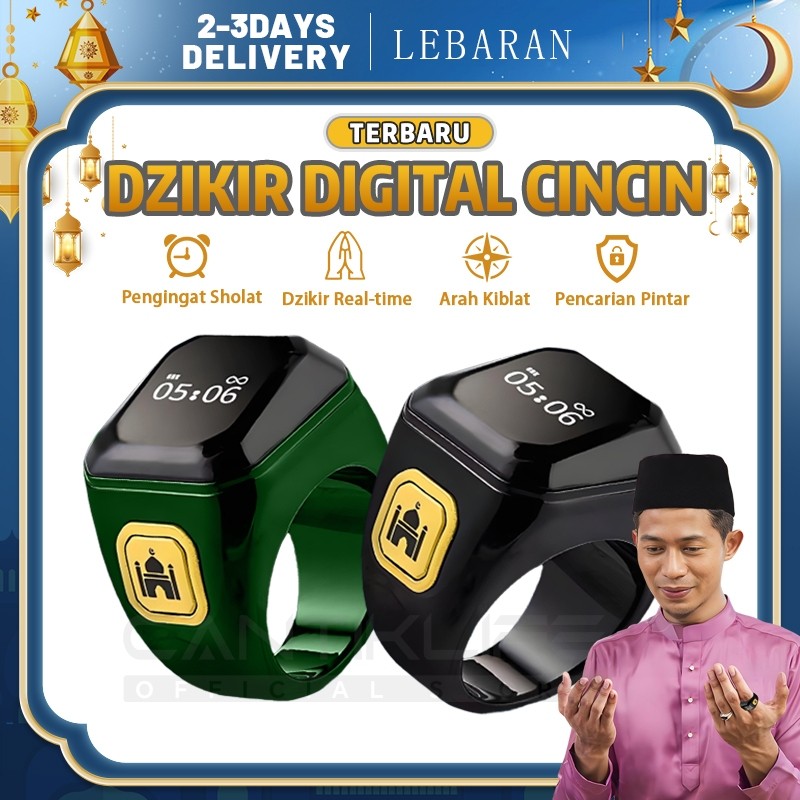 Jual Cincin Tasbih Digital Bluetooth LED Display Penghitung Doa ...