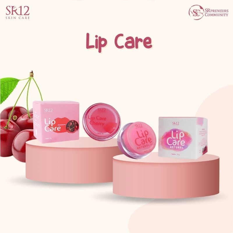 Jual LIP CARE SR12 CHERRY & NATURAL / Lip Cream Lip Balm Lip Tint / Original 100% Membuat Bibir ...