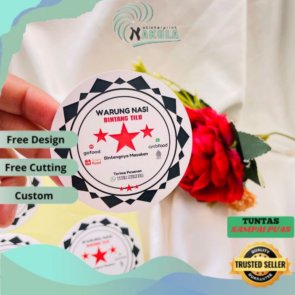 Jual NKL Ready Stiker Rumah Makan Free Desain Sticker Edisi Warung Nasi ...