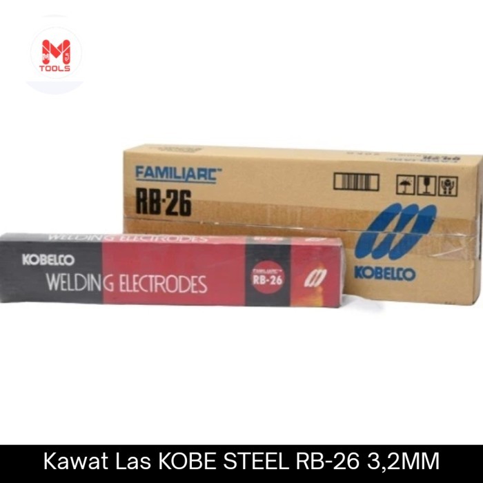 Jual Kawat Las KOBE STEEL RB-26 3,2mm (harga per pak 5 kg) - KOBE STEEL Kawat Las RB-26 3,2mm ...