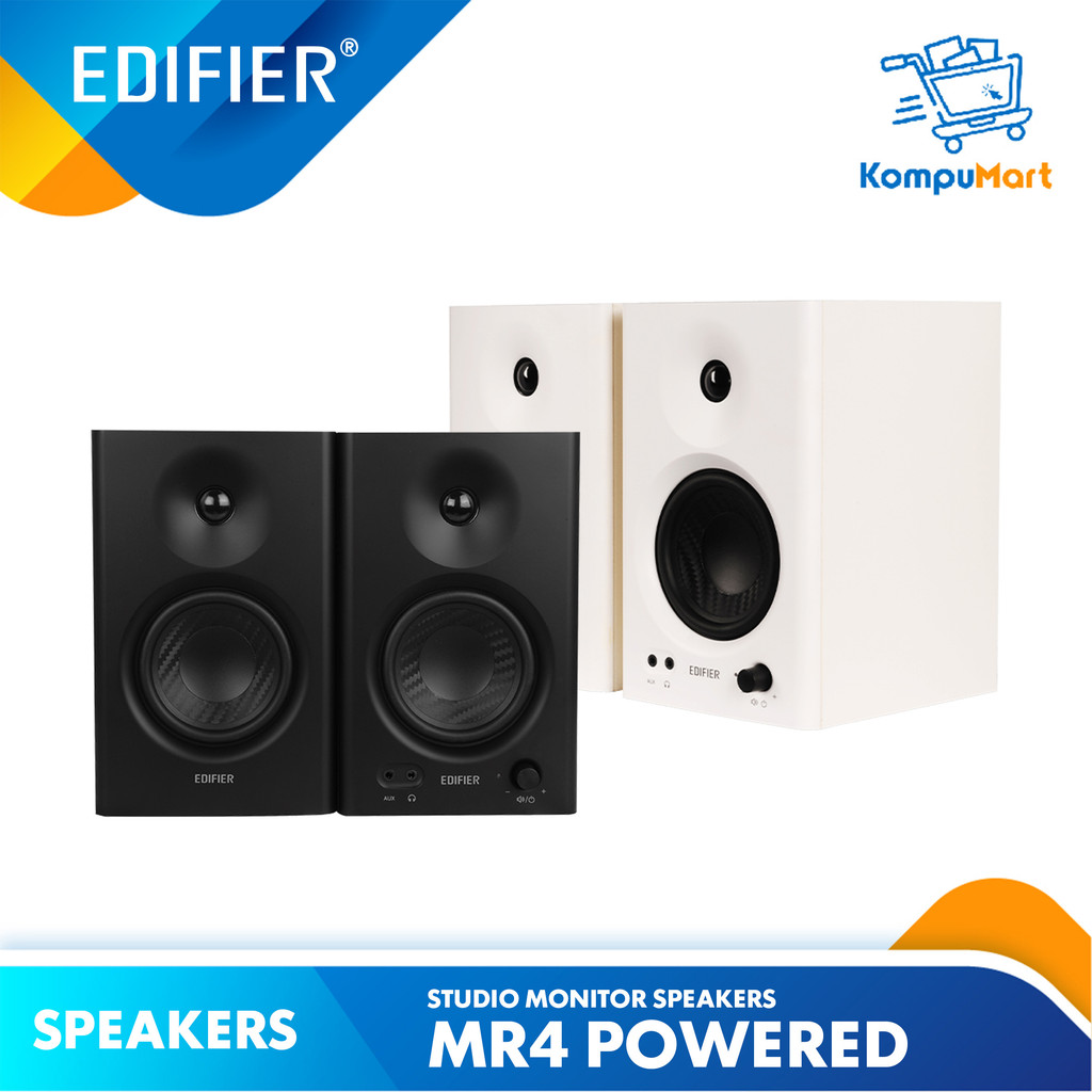 Jual Edifier MR4 Powered Studio Monitor Speakers - White | Shopee Indonesia