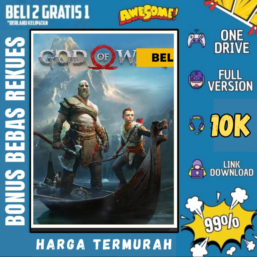 Jual GOD OF WAR - GAME PC - GAME LAPTOP - PC GAMES - BELI 2 GRATIS 1 ...