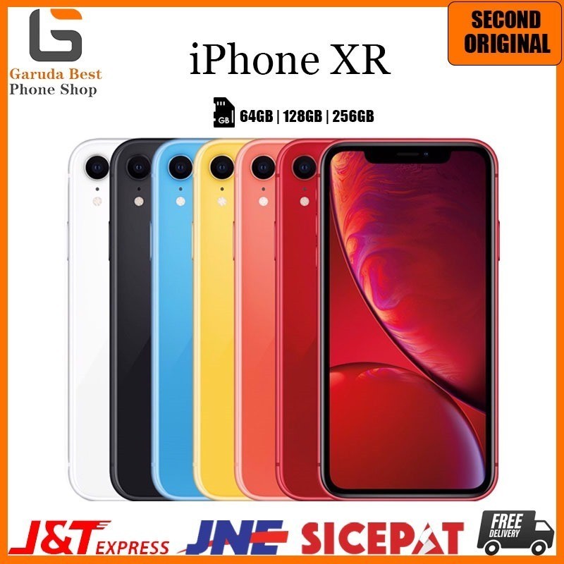 Jual IPhone XR 64GB 128GB 256GB Fullset Lcd Original 100% Mulus No Recond No Refurb | Shopee ...